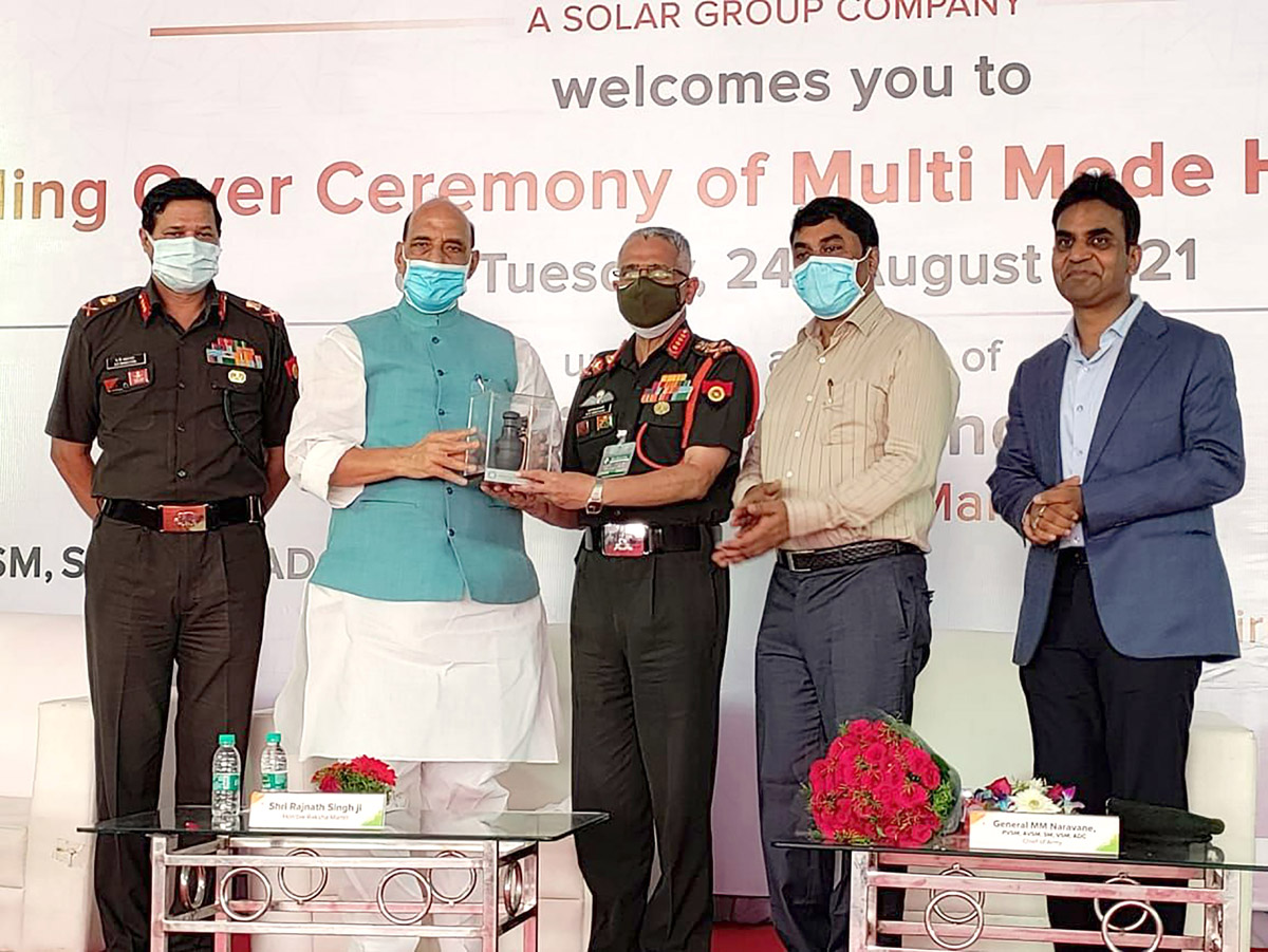 Multi-mode hand grenades, handed over to MoD, India by Economic ...