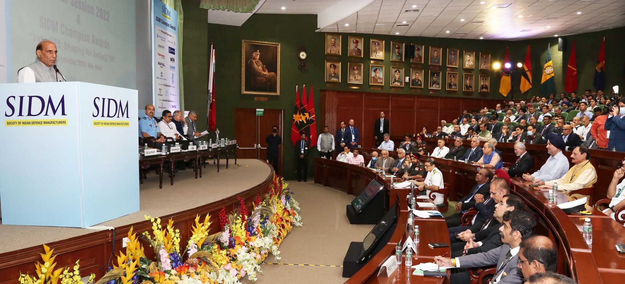 Defence Minister Rajnath Singh Addresses 5th Annual Session of SIDM ...